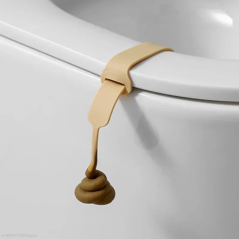 Unconventional Gift Idea: Discover the Poop Shape Silicone Toilet Lid ...