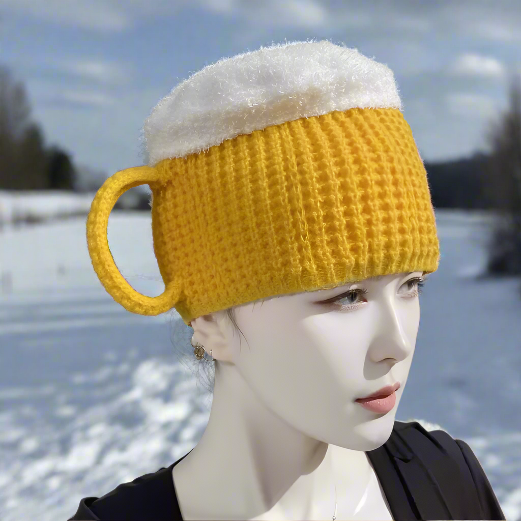 “Discover the Perfect Gift: Beer Mug-Inspired Knitted Hat for Beer ...