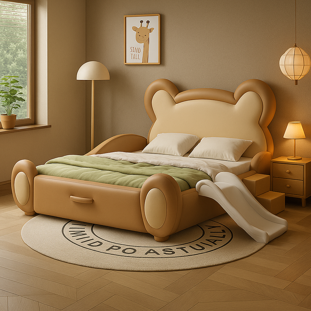 Slide & Snooze Comfy Bear Kids Bed: Make Bedtime Fun & Magical ...