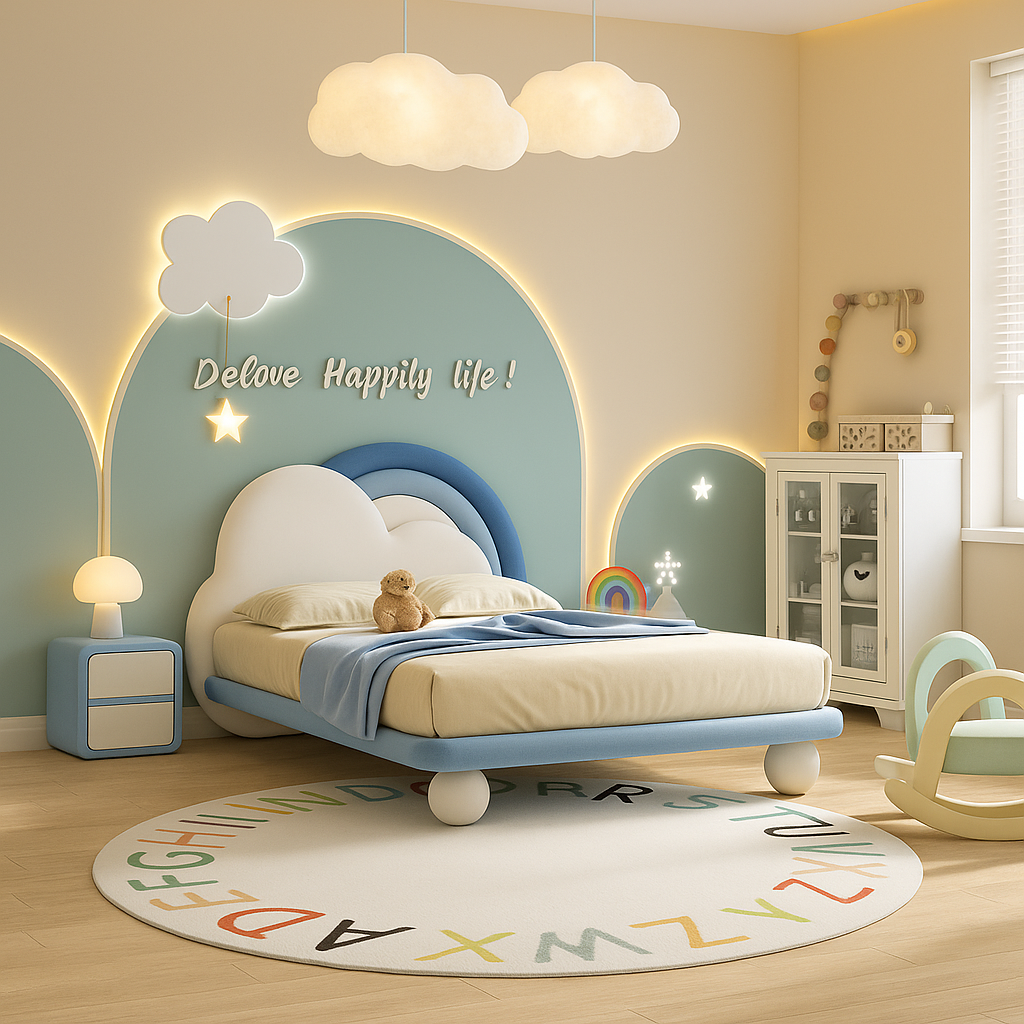 Sky Cloud Glow Bed: The Perfect Gift for Sweet Dreams and Playful ...