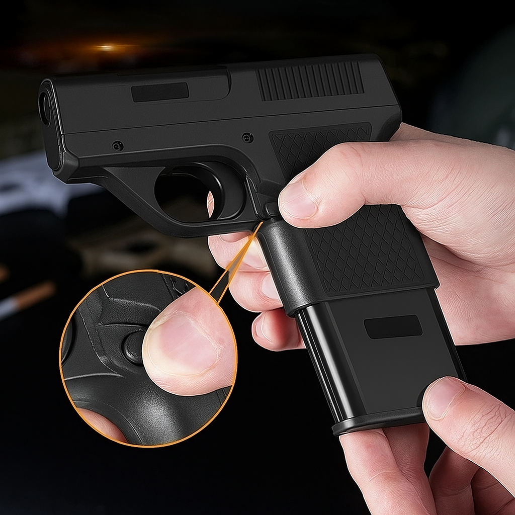 Gun Shape Secret Storage Jet Flame Lighter: The Ultimate Unique Gadget ...