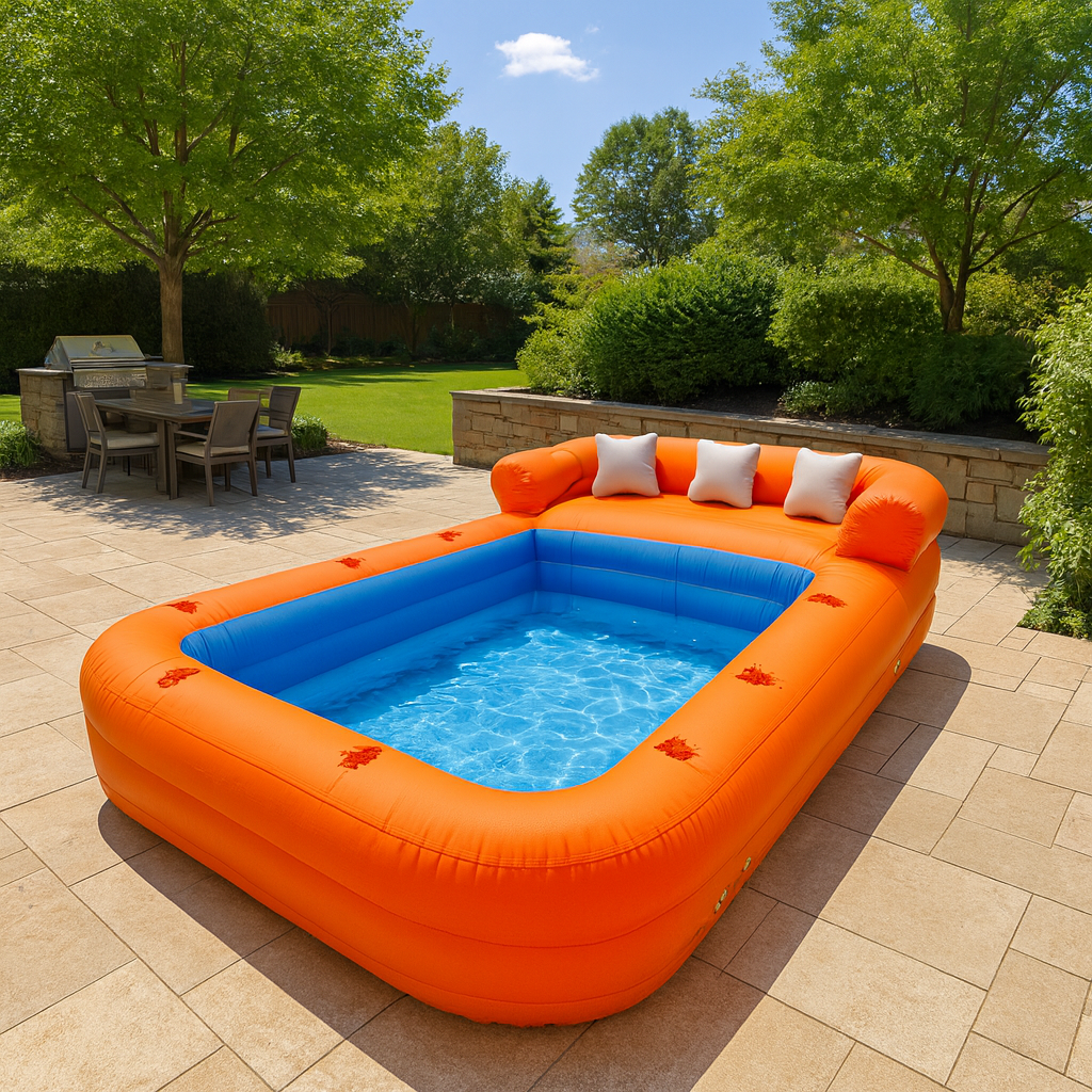 Giant Inflatable Sofa Pool: The Ultimate Backyard Luxury & Unique ...