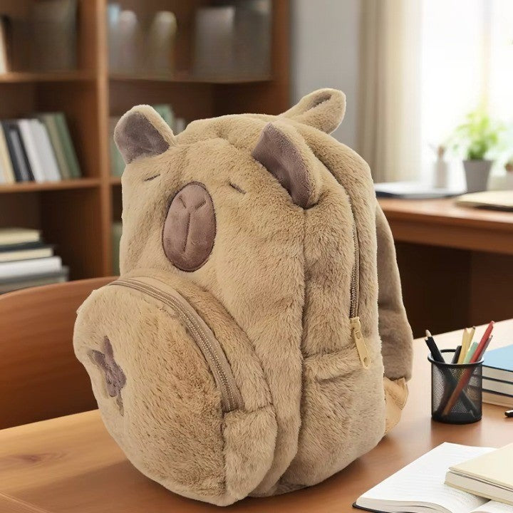 The Capybara Cute Plush Kids Backpack: A Unique Cuddly & Practical Gift ...