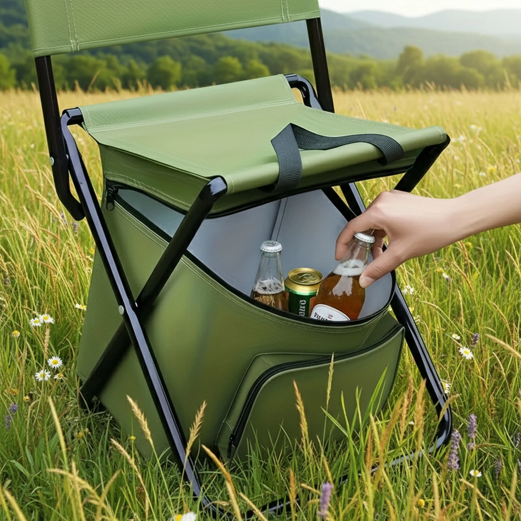2-in-1 Portable Folding Cooler Stool: The Must-Have Outdoor Gadget ...