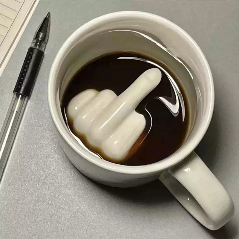 The Middle Finger Mug: The Ultimate Hilarious Surprise Gag Gift Idea ...