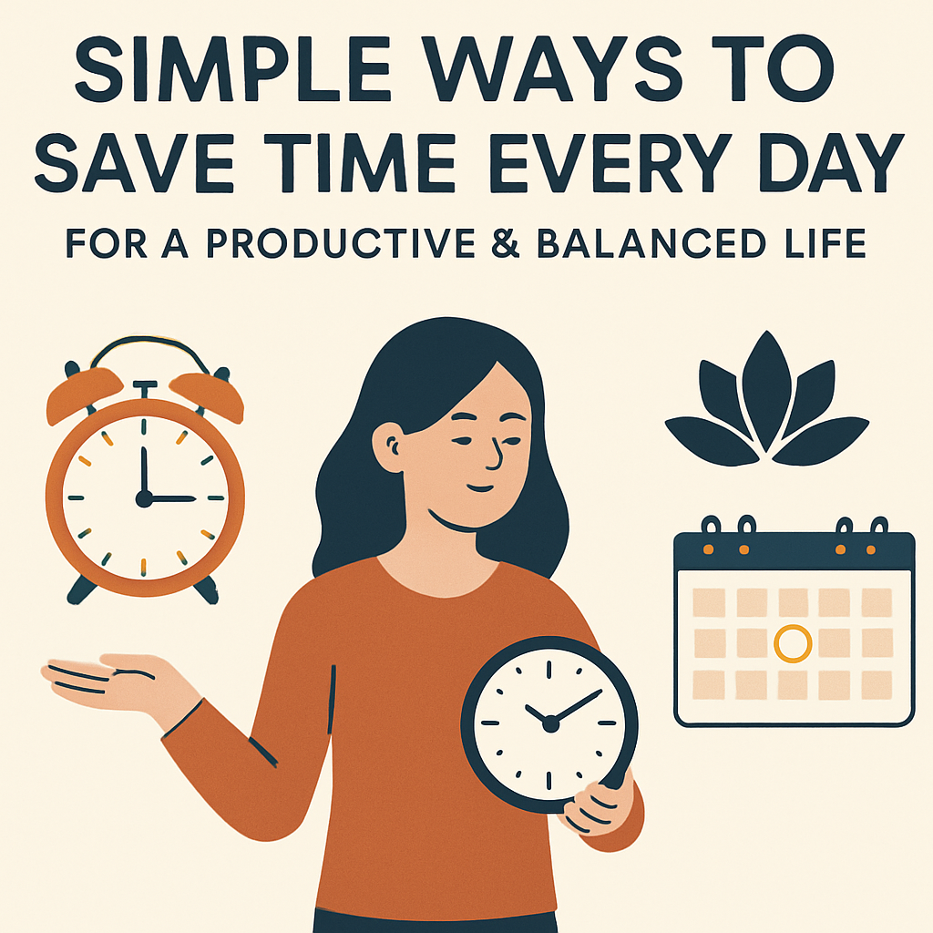 Simple Ways to Save Time Every Day for a Productive & Balanced Life ...