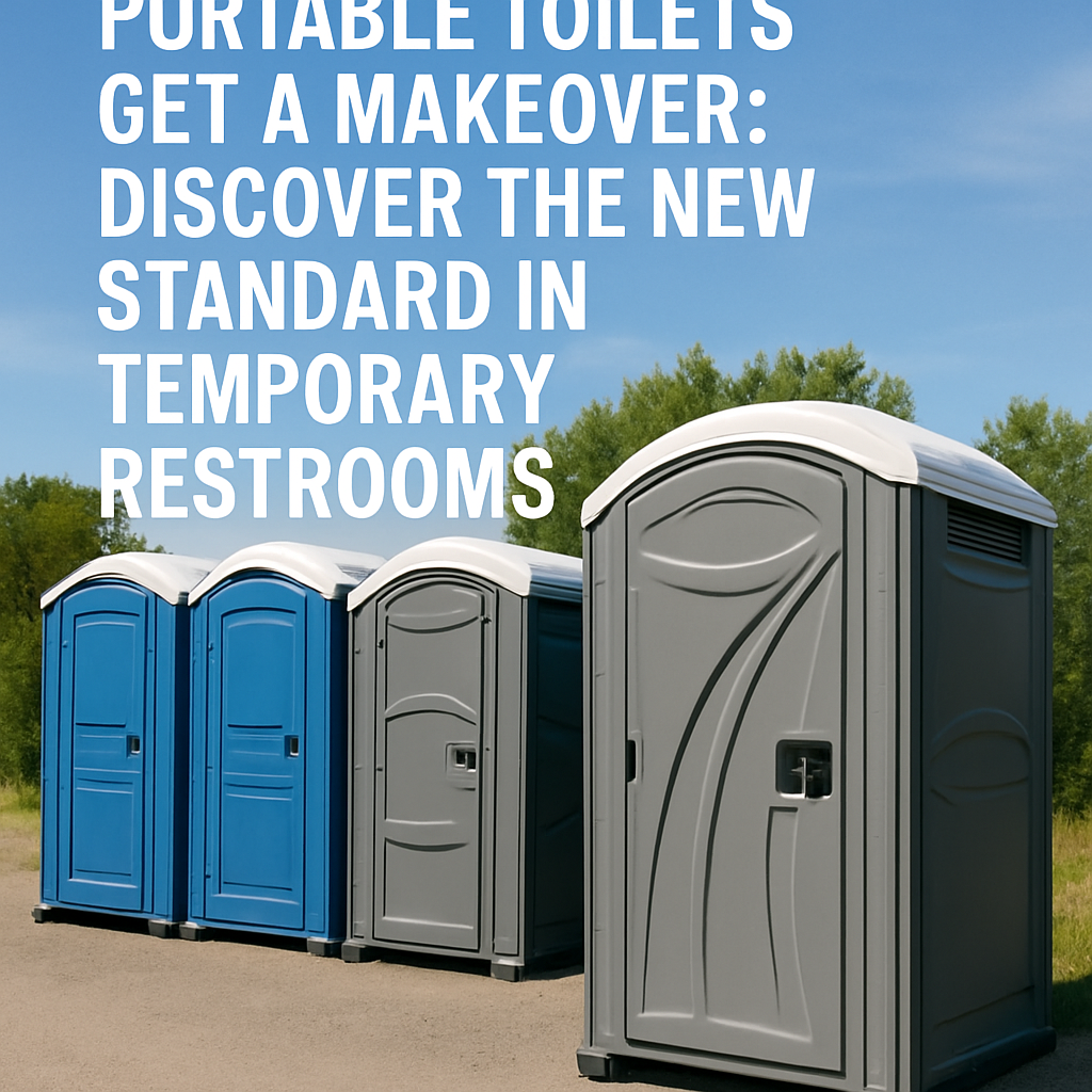 Portable Toilets Get a Makeover: Discover the New Standard in Temporary ...