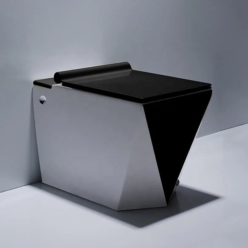 Geometric Edge Toilet: Unique Gift Idea & Modern Bathroom Art for ...