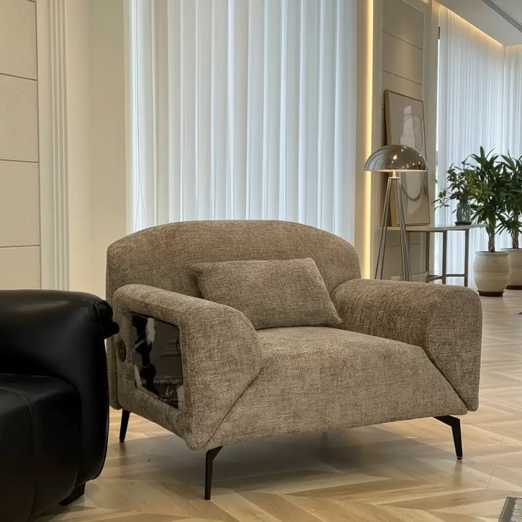 Ultimate Lifestyle Gift: Rotating Lounge Sofa with Wireless Charger ...