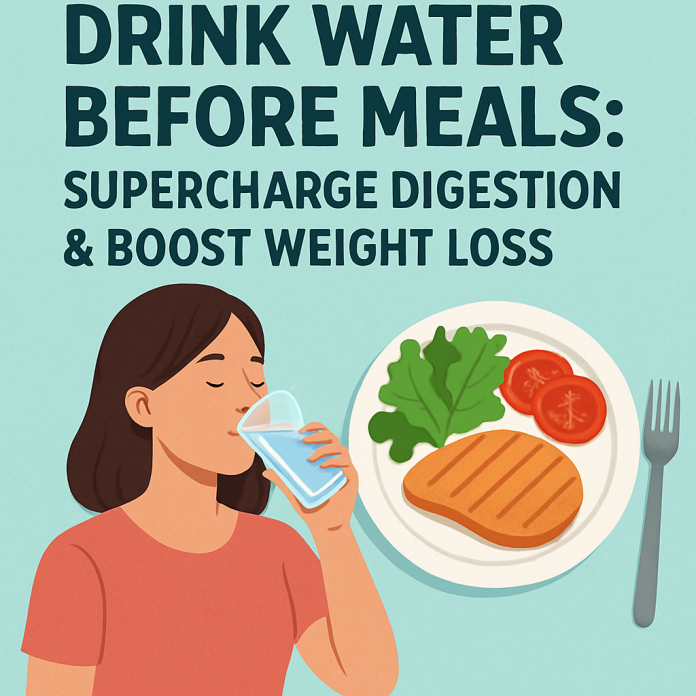 Drink Water Before Meals: Supercharge Digestion & Boost Weight Loss ...