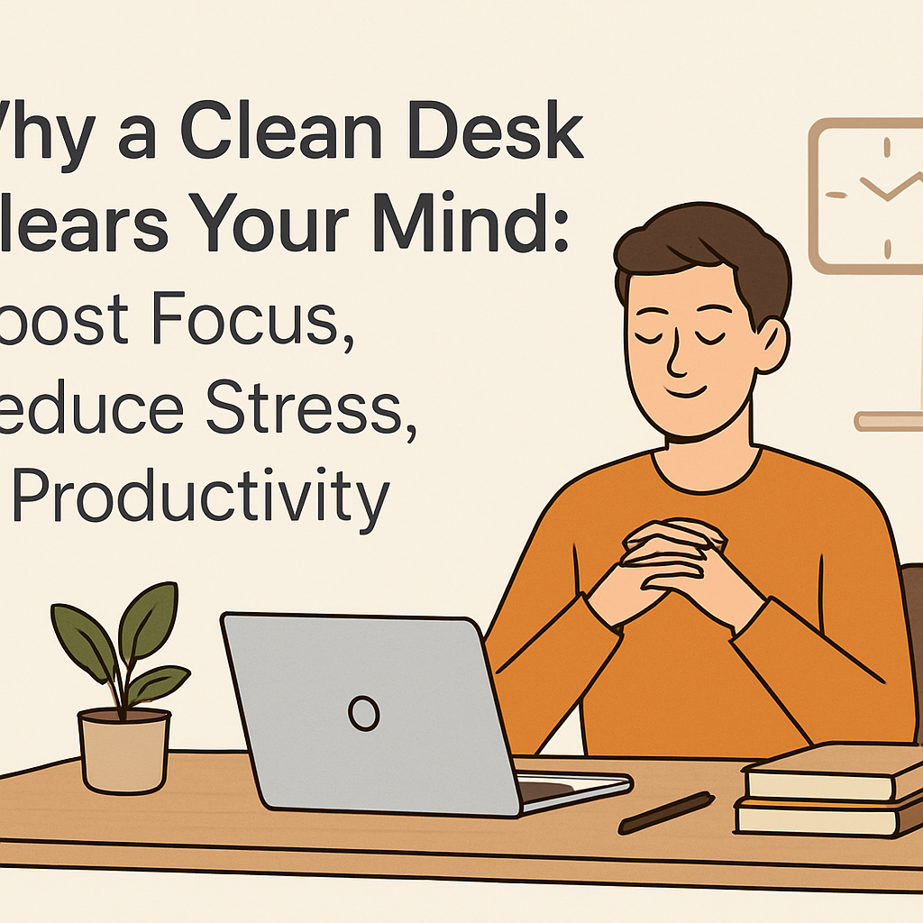 Why a Clean Desk Clears Your Mind: Boost Focus, Reduce Stress ...