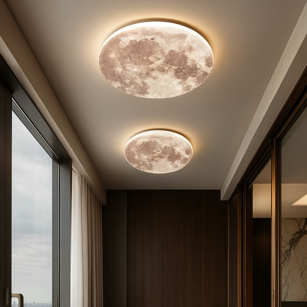 Unique Gift Idea: Moon Surface Ceiling Lamp for Serene Home Decor ...