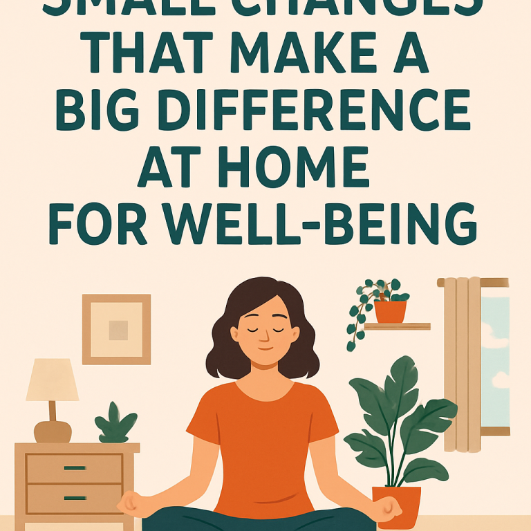 Small Changes That Make a Big Difference at Home for Well-being ...