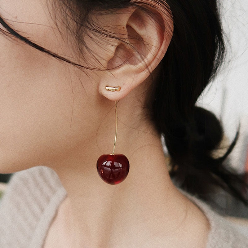 Cherry Fruit European Style Earrings: The Perfect Sweet & Unique Gift ...
