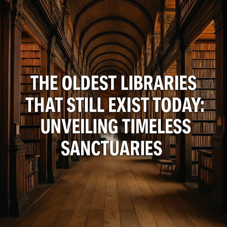 The Oldest Libraries That Still Exist Today: Unveiling Timeless ...